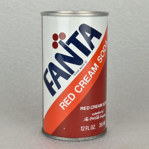 VTG 1970s Fanta Red Cream Soda Pop Can 12oz (355ml) Straight Steel ...