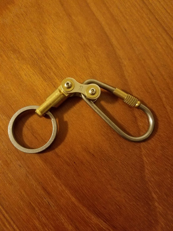 Titanium EDC Screw Lock Carabiner, Keychain, Key Ring | eBay