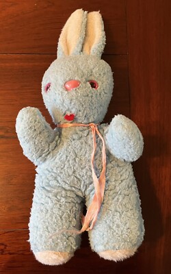 Vintage 1960 A&L Novelty Bunny Scruffy Bunny Rabbit Plush USA Made | eBay