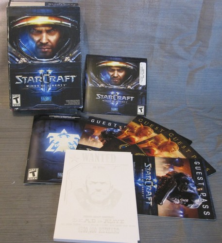 StarCraft 2: Wings of Liberty Complete in Box w Wanted Poster Pad | eBay