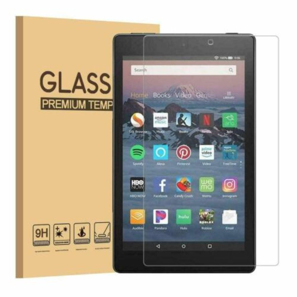 Genuine Tempered Glass Screen Protector for Amazon Fire HD 7 8 10 2021 ...