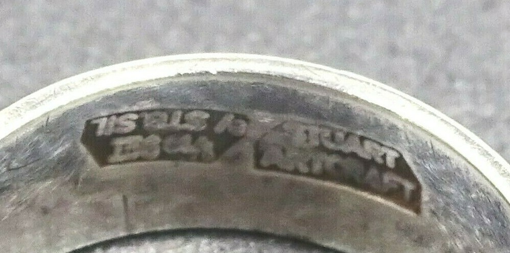 Vintage Stuart Artcraft 9ct Gold Sterling Silver Ring | eBay