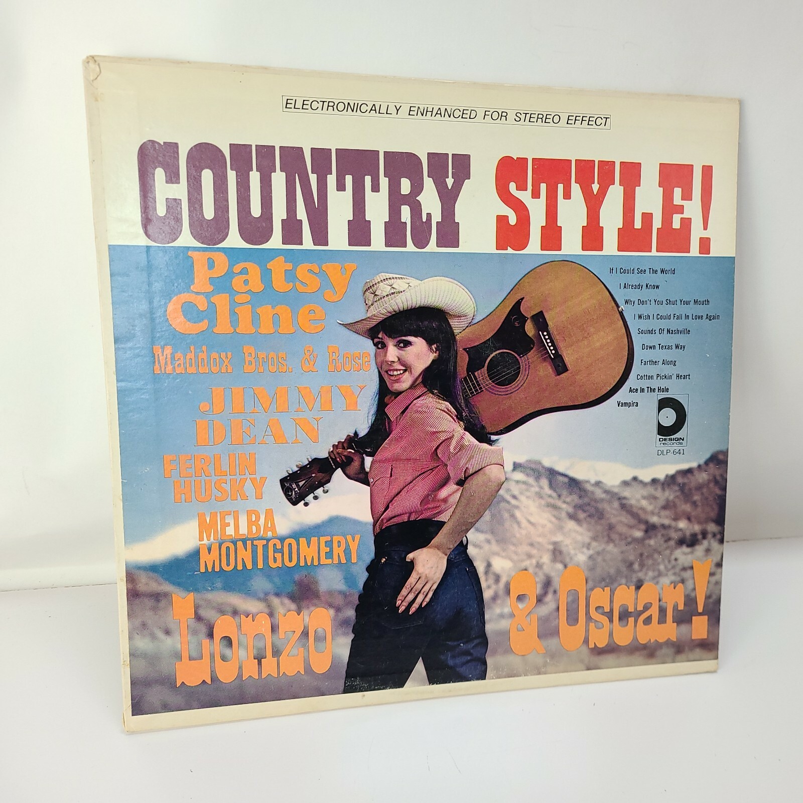 COUNTRY STYLE VTG Vinyl LP Record Patsy Cline Jimmy Dean Lonzo & Oscar ...