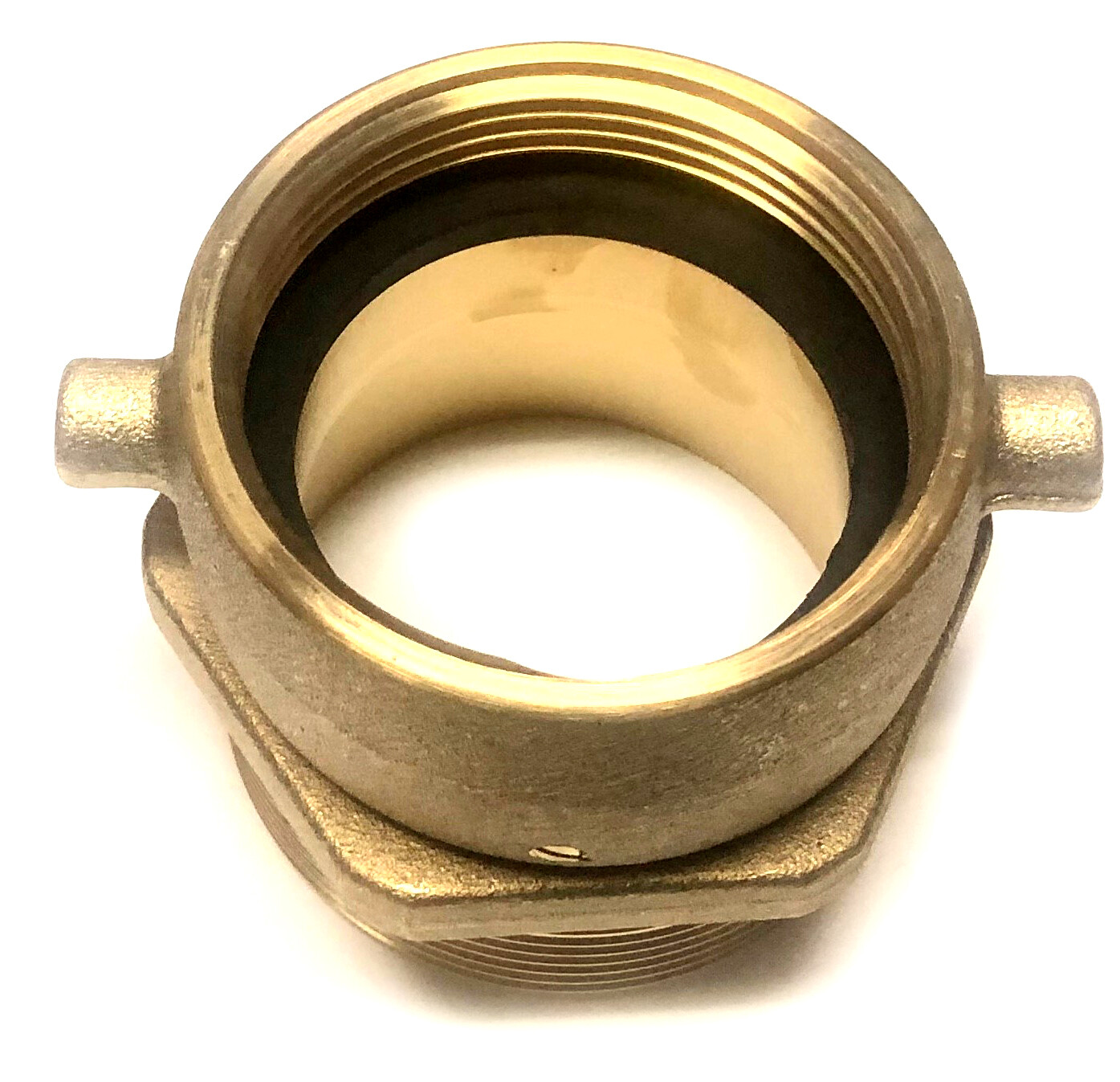 3" Male NPT x 2-1/2" Female Swivel NNI Fire Hose Hydrant Swivel Adapter ...