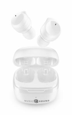 Music Sound Flow Cuffie Bluetooth Auricolari Wireless In-Ear Bianco ...
