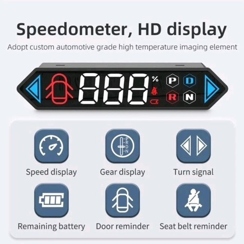 tesla heads up display mini hud model 3/y 2019-2023 embedded design hd ...