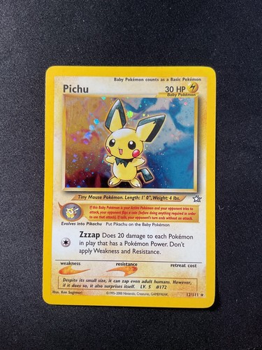 Pichu - Neo Genesis holo - 12/111 - Pokemon - LP/NM | eBay