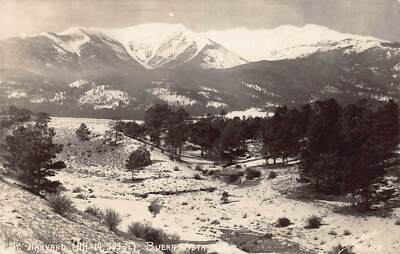 J83/ Buena Vista Colorado RPPC Postcard c1950s Mt Harvard 14er 474 | eBay