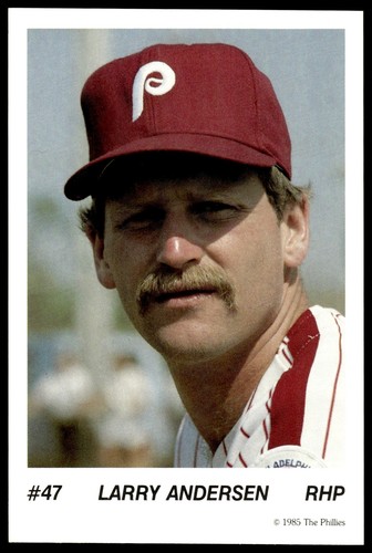 1985 Tastykake Philadelphia Phillies Oversized Larry Andersen #NNO | eBay