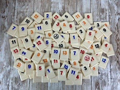 Vintage Rummikub Deluxe Edition Game Replacement Pieces Parts 106 ...