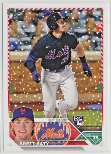 2023 Topps Holiday - Brett Batty - New York Mets - RC - #H151 | eBay