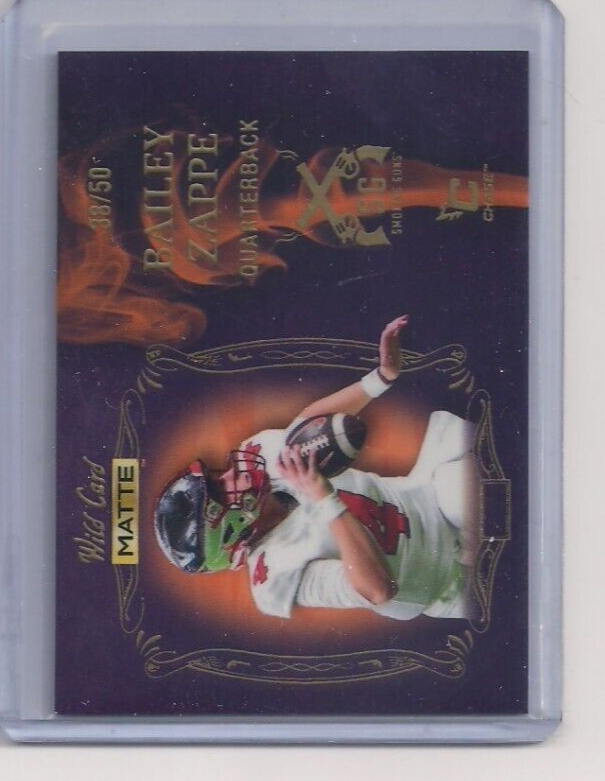 2022 Wild Card MATTE - Smoking Guns Black - Silver Smoke #SG-1 Bailey ...