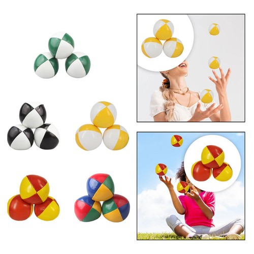 3 Pieces Soft Juggling Balls 63mm/2.48'' Professional Toss Ball Toys | eBay