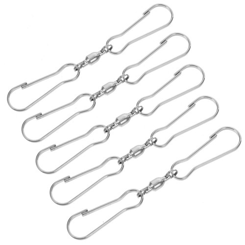 5 Pcs Rotating Wind Chime Hook Sewing and Eye Fasteners Hooks Eyes ...
