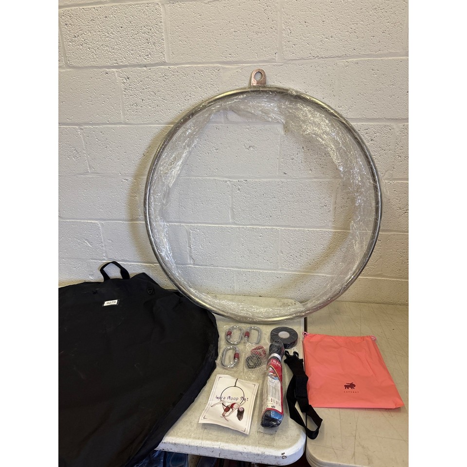 Aerial Hoop, Lyra Hoop Set Stainless 85cm/90cm Single Point Hoops ...