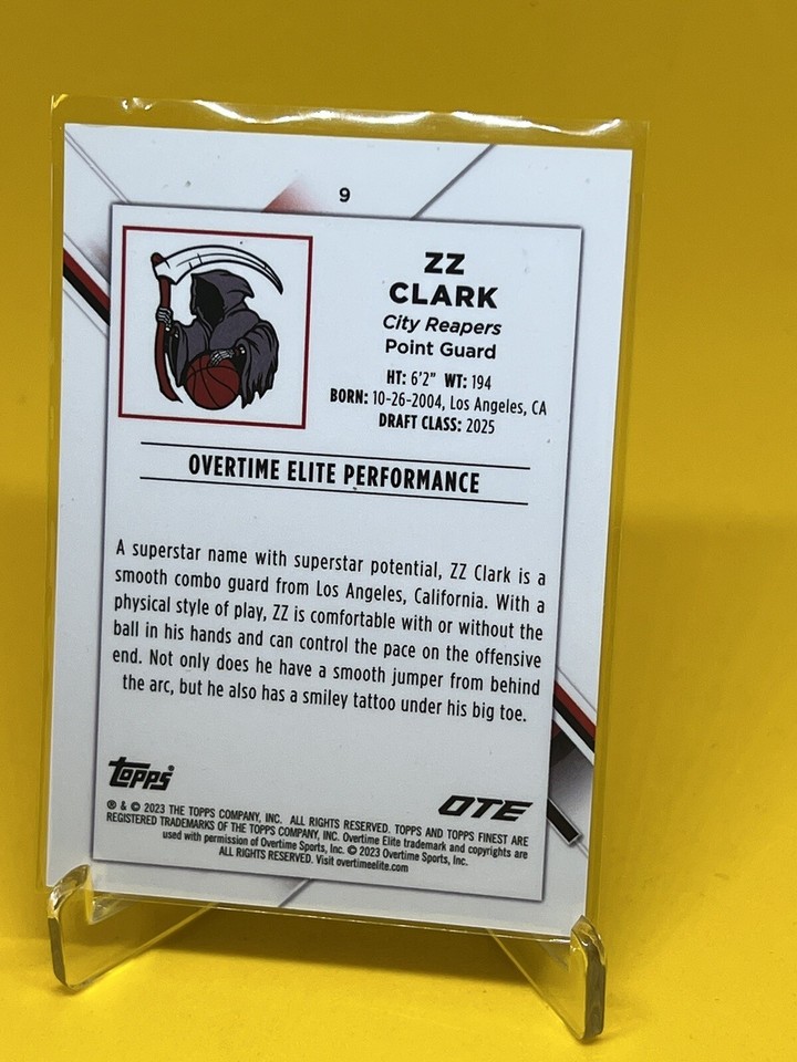 d 039/150 2023 TOPPS Finest OTE ZZ Clark BLUE ROOKIE Card# 9 | eBay
