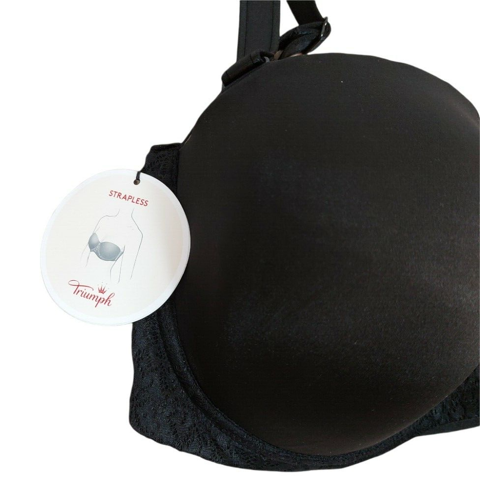 Triumph Women's Beauty-Full Essential WDP Full Cup Strapless Bra, Black ...