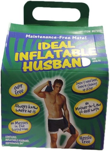 Inflatable Husband Bachelorette Party Gag Gift - Male Boyfriend Blow Up ...
