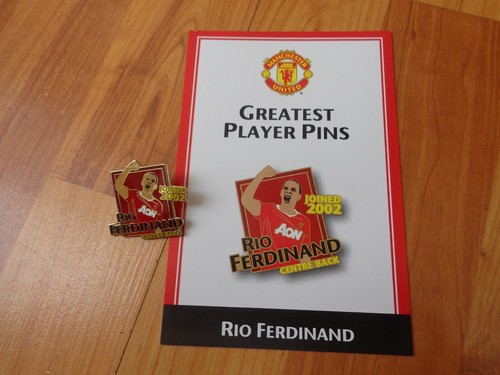 Danbury Mint Manchester United Greatest Giocatore Spilla Rio Ferdinand ...