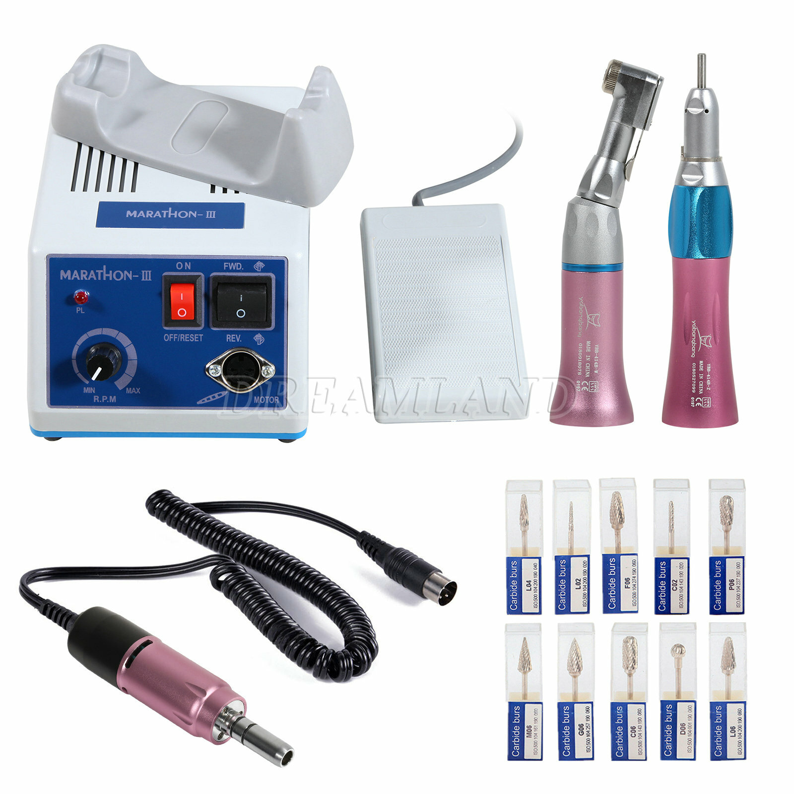 Dental Marathon Micromotor Micromotor / Handpiece Angle Piece 35k rpm ...