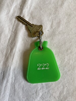 Vintage Motel Hotel Key & Fob Room 222 | eBay