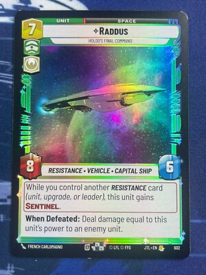 Star Wars Unlimited - Raddus Foil 602 | eBay