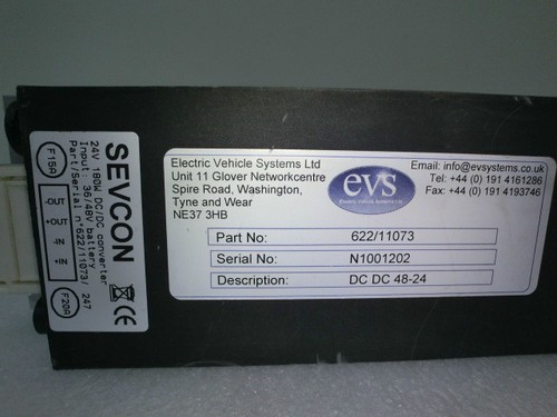 SEVCON 622/11073 DC/DC 48V-24V Converter,180w,Used,US^4578 | eBay