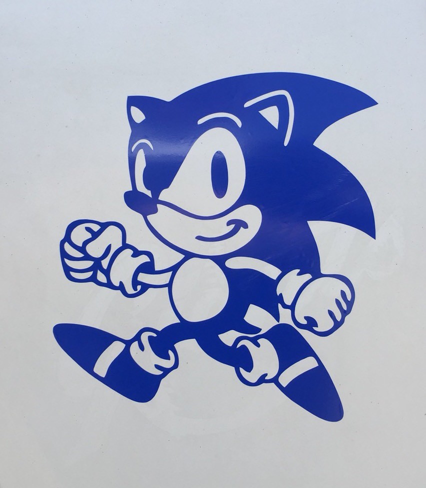 Sonic The Hedgehog - Full Body - Vinyl Car Window and Laptop Decal ...