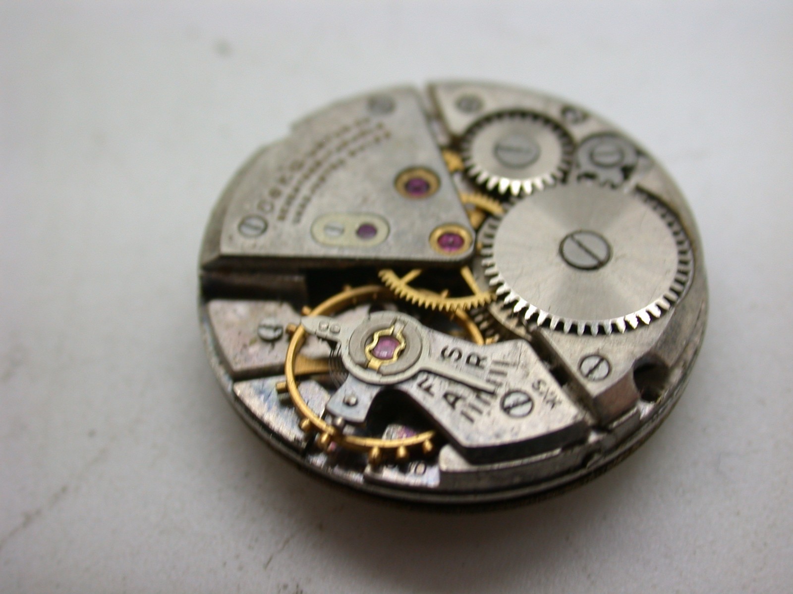 ETA 1080 Watch Movement 17 Jewel Good Balance Complete with Dial Watch ...