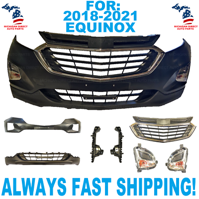 For 2018-2021 Chevrolet Chevy Equinox Front Bumper Upper Lower Grill ...