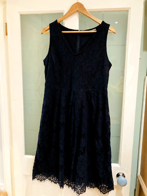 The collection Debenhams blue lace dress, size 14 | eBay UK