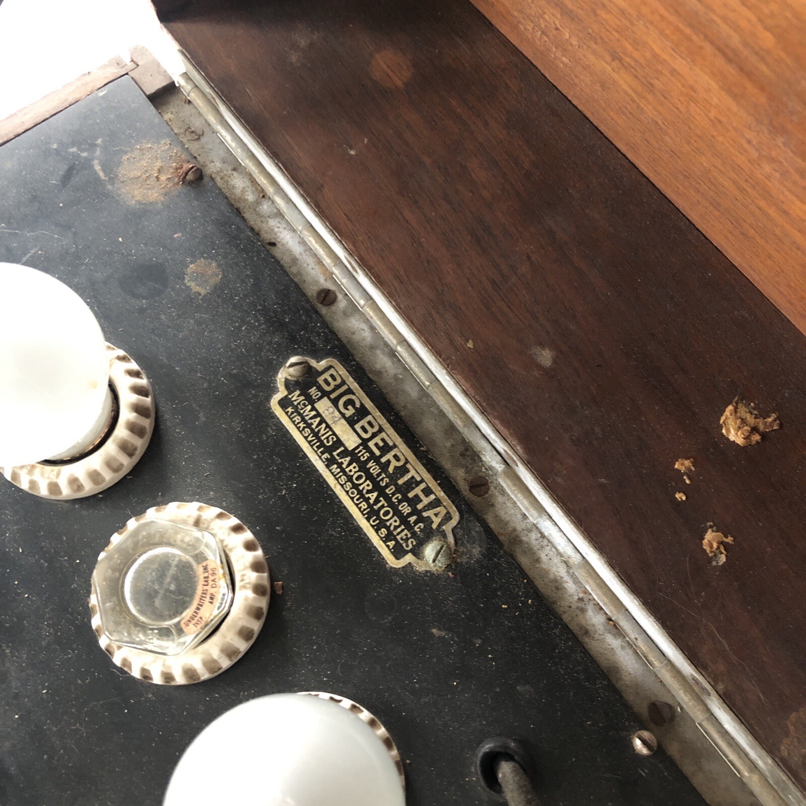 RARE 1920s VTG ANTIQUE Electroshock ELECTRIC SHOCK THERAPY MACHINE BIG ...