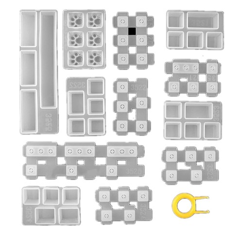 13pieces OEM Mechanical Keyboard Key Cap Mold Silicone Resin Casting ...
