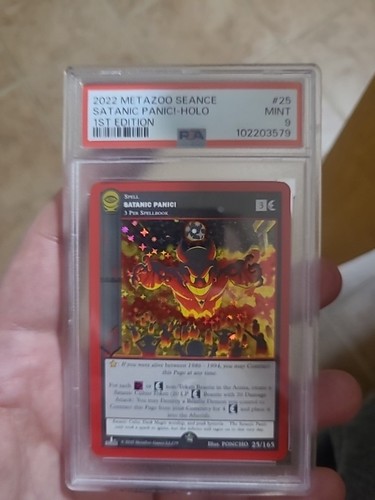 2022 Metazoo Seance Satanic Panic! Holo 1st Edition 25/165 PSA 9 MINT ...