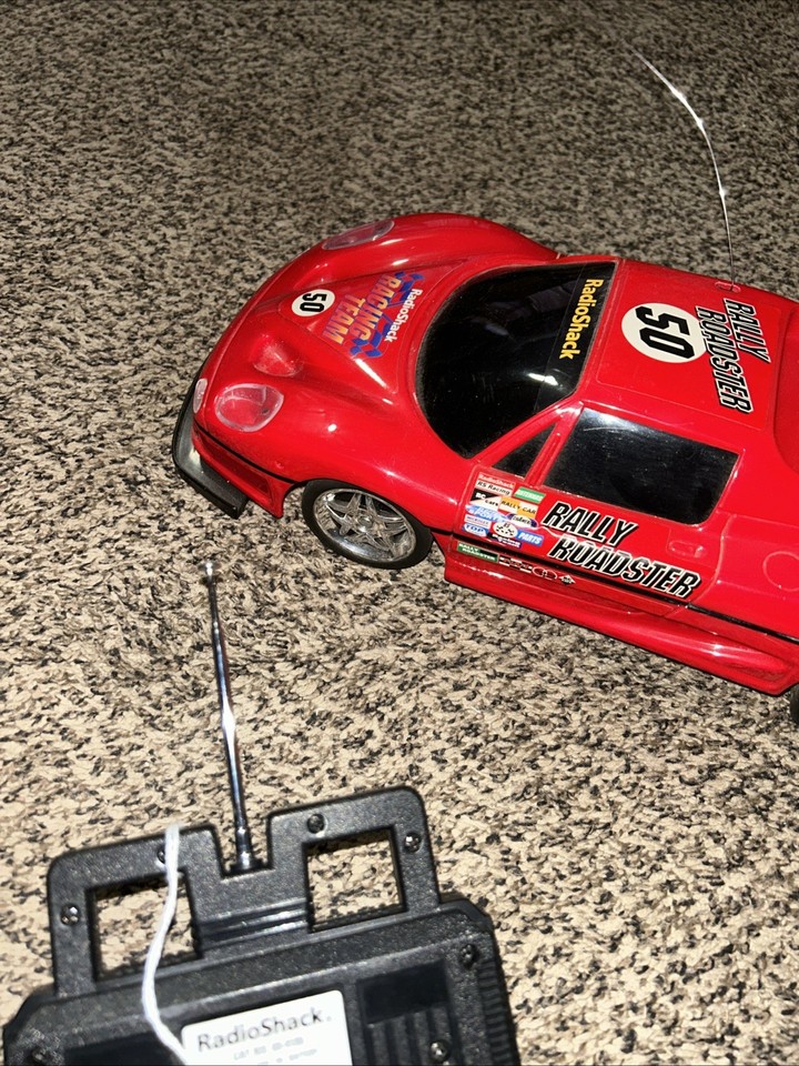 Vintage RadioShack Red Black Rally Roadster Remote-Controlled Ferrari ...