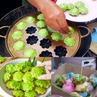 9" Thai Dessert Egg Cake Pan Khanom Khai Mold Pandan Sweetmeat Kitchen ...
