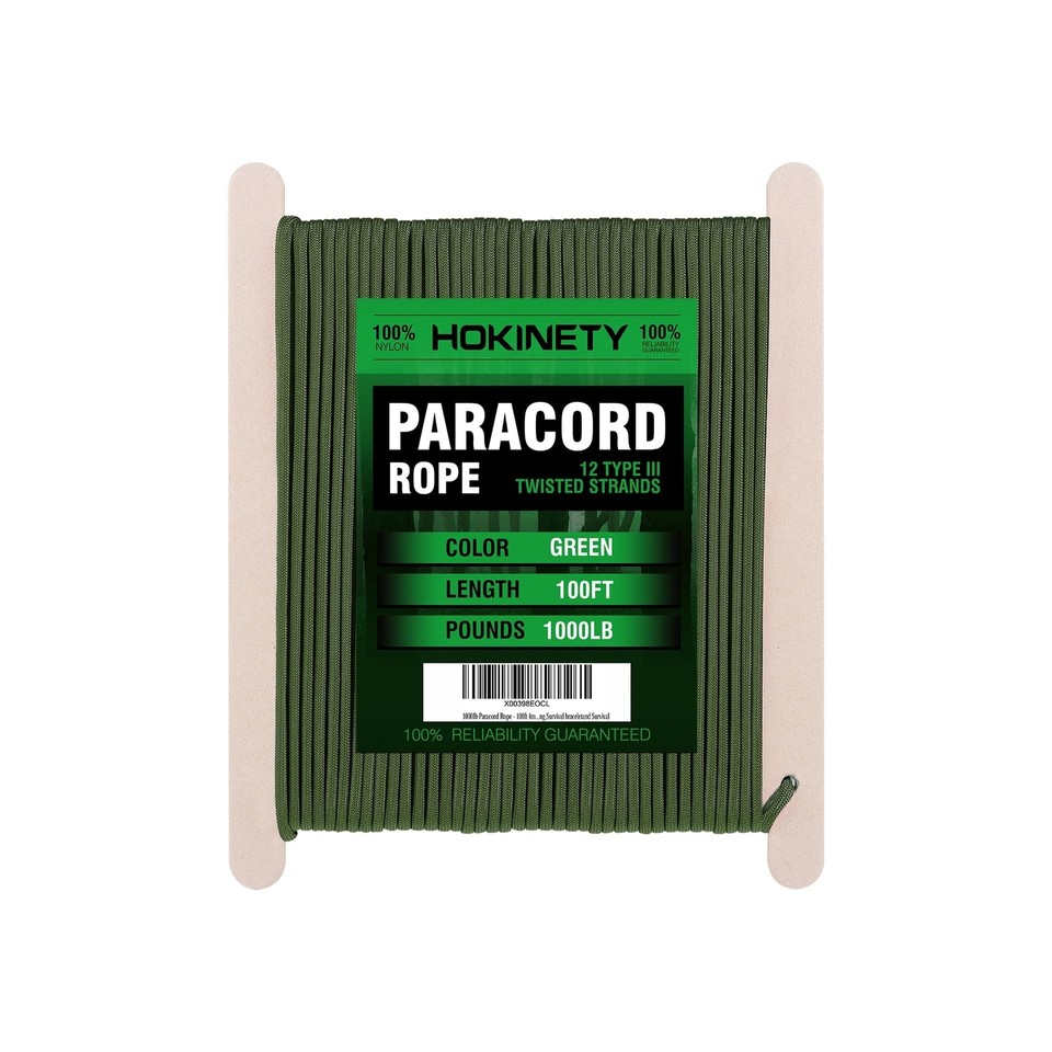 1000Ib Paracord Rope - 100ft / 200ft / 500ft / 1000ft 4mm,12 Strand ...