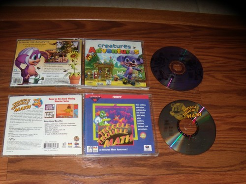 2 PC Games: Creatures Adventures & Troggle Trouble Math CD-ROM Games | eBay