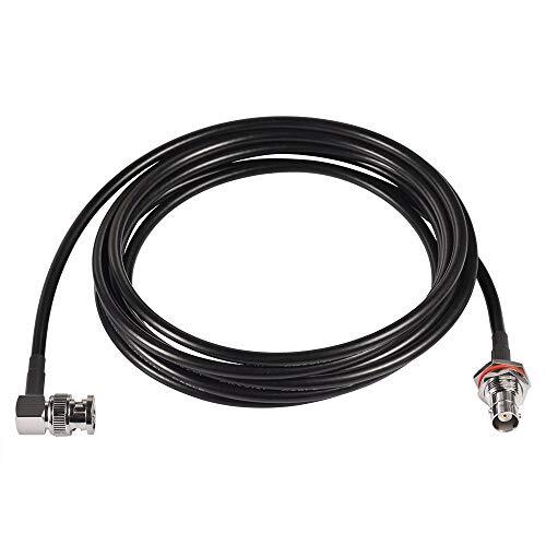 BNC Bulkhead Female to BNC Male Right Angle Coax Cable RG58 10 Feet for ...