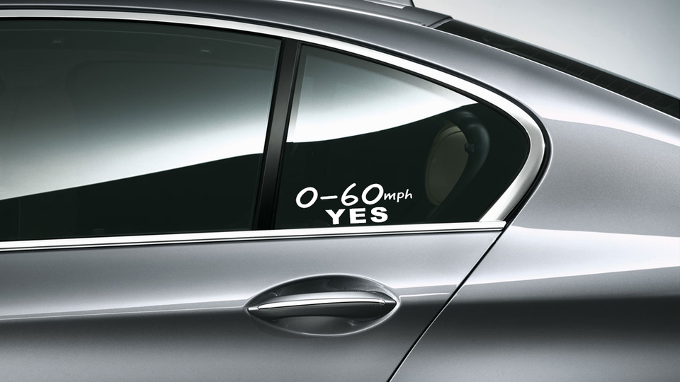 0-60 YES Eventually Funny Slow Car Decal Sticker | eBay