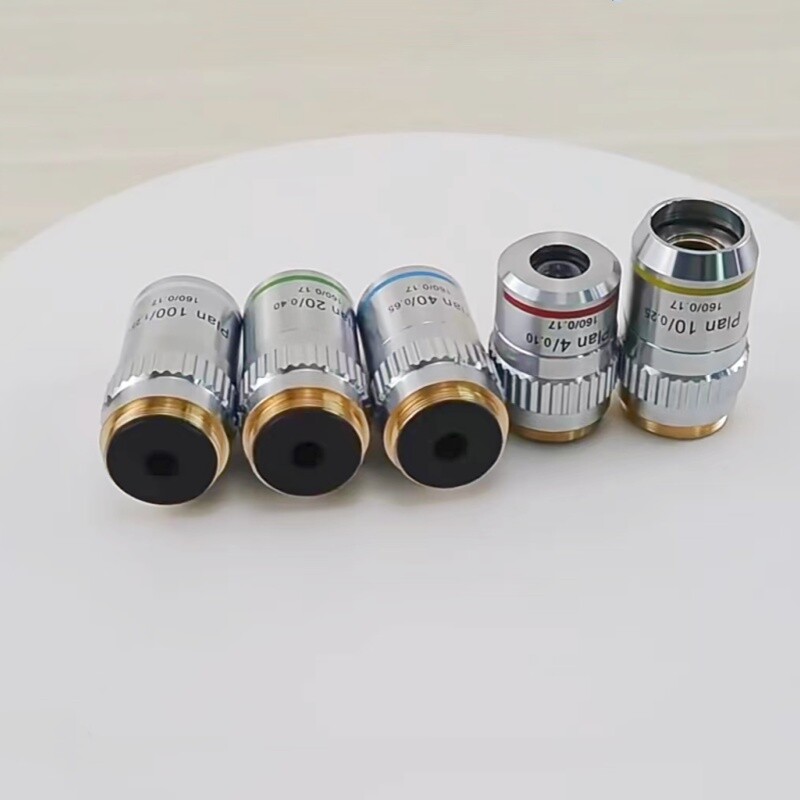 4X 10X 20X 40X 100X Plan Achromatic Objective Lens for Biological ...
