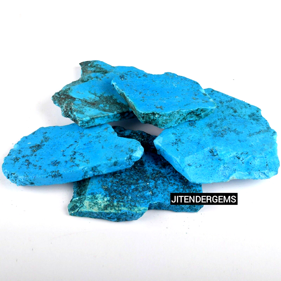 Stabilized Blue Turquoise 5000 Ct+ Natural Superb Slab Rough Gemstone ...