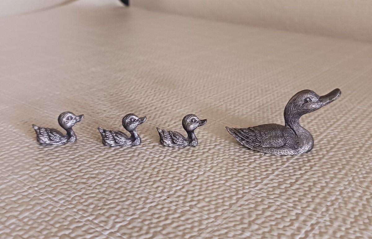 Cute Baby Ducks Following Mother