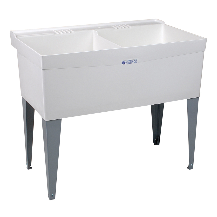 40" 38-Gallon Freestanding Portable Laundry Clothes Wash Utility Tub ...