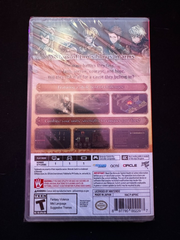 Mercenaries Wings: The False Phoenix Nintendo Switch Game NEW & Sealed ...