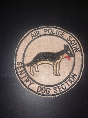 Vietnam War US AF AIR POLICE Squadron SENTRY DOG SECTION Patch | eBay