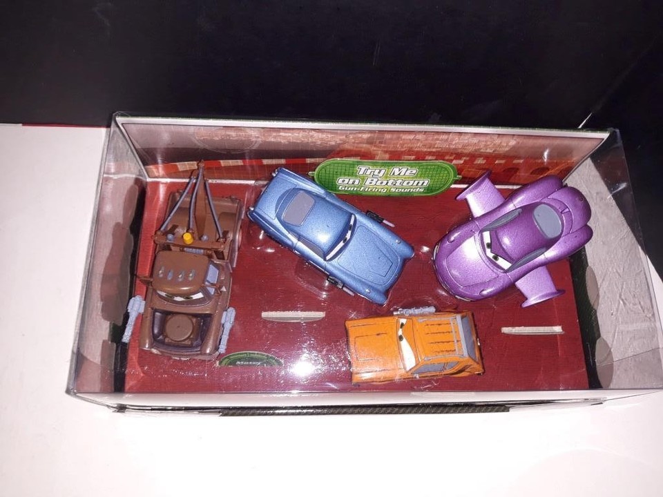 Disney Cars 2 - Diecast Metal Secret Agent Ops 4 Pack - Mater McQueen ...