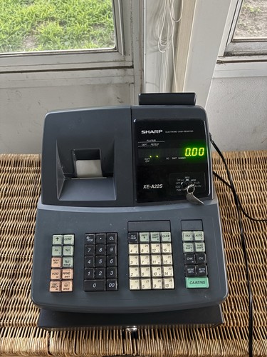 Sharp XE-A22S Electronic Cash Register Thermal Print Tested Working | eBay