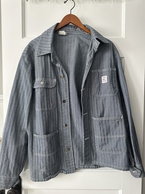 Pointer Brand LC KIng Herringbone Twill chore Mens Large Made In USA | eBay