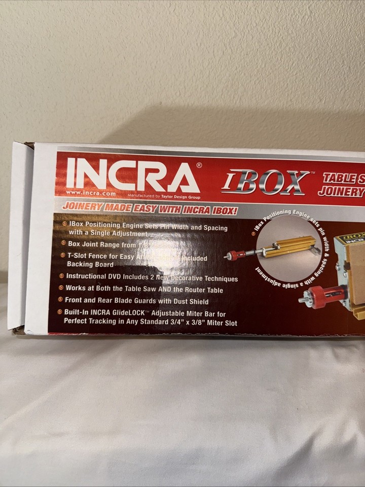 INCRA I-BOX Jig for Box Joints For Table Saw & Router Table Made In USA ...